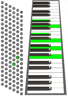 How to play an F11 chord on Accordion - Chord chart