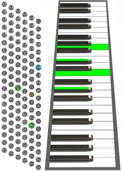 How to play a G#maj7 chord on Accordion - Chord chart
