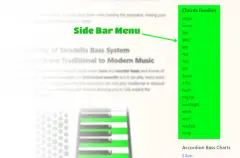 Accordion Chord Charts for Stradella Bass System Accordions